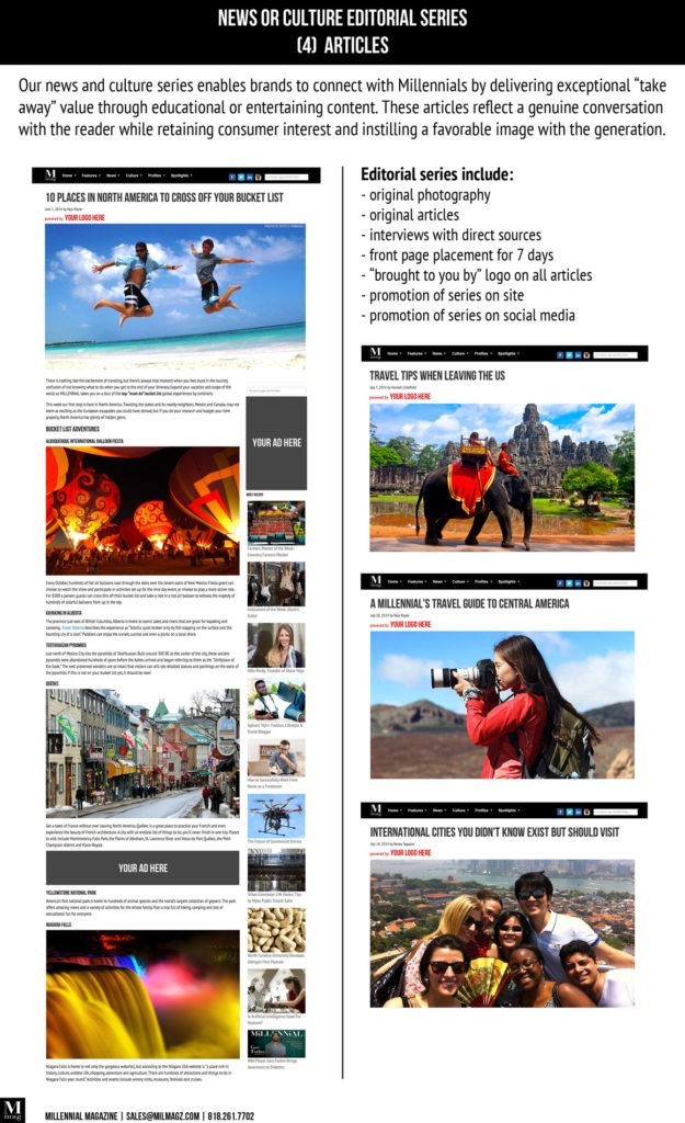 News Series Package | Millennial Magazine